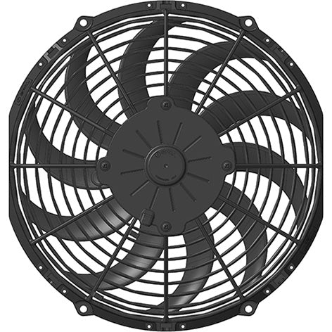 SPAL 11" Low Profile Curved Blade 24v Pull Fan - VA09-BP12/C-54A ...