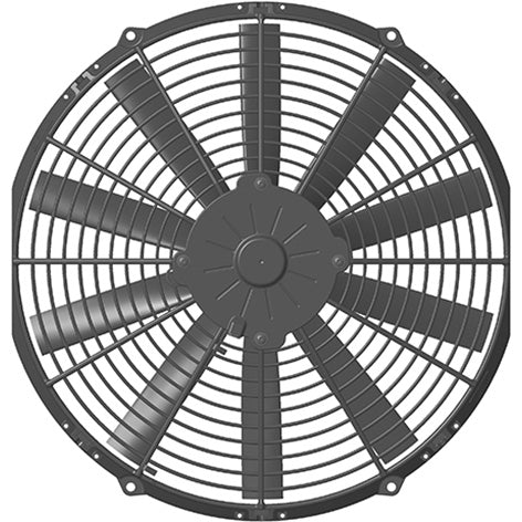 SPAL 14" Medium Profile 12v Push Fan - VA08-AP51/C-23S – JayCorp ...